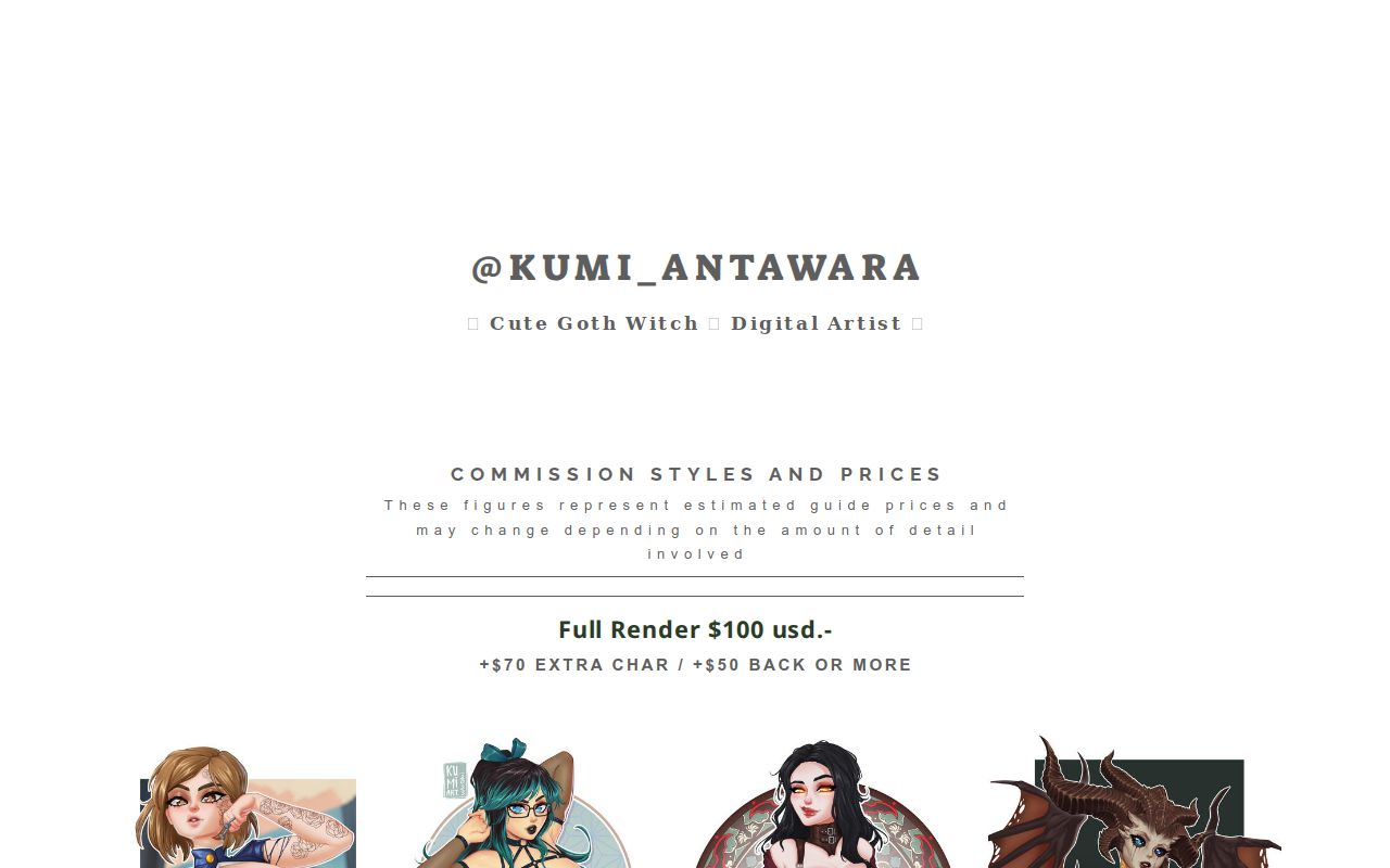 Commission Styles and Prices